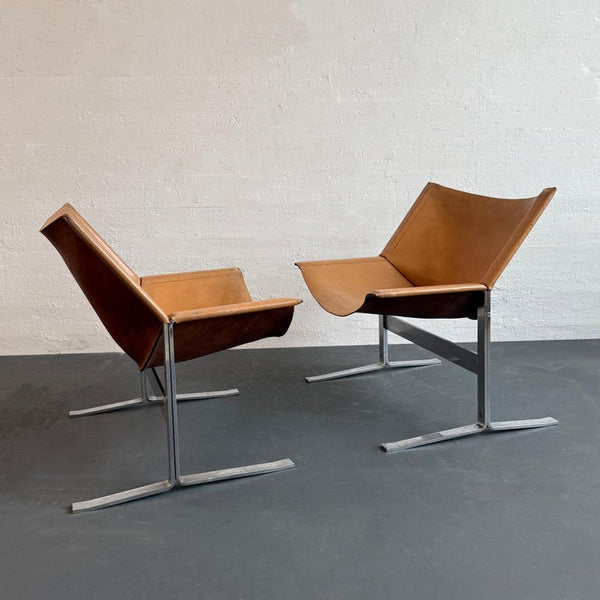 Pair Of Vintage Mid-Century Modern Sling Chairs By Clement Meadmore ...