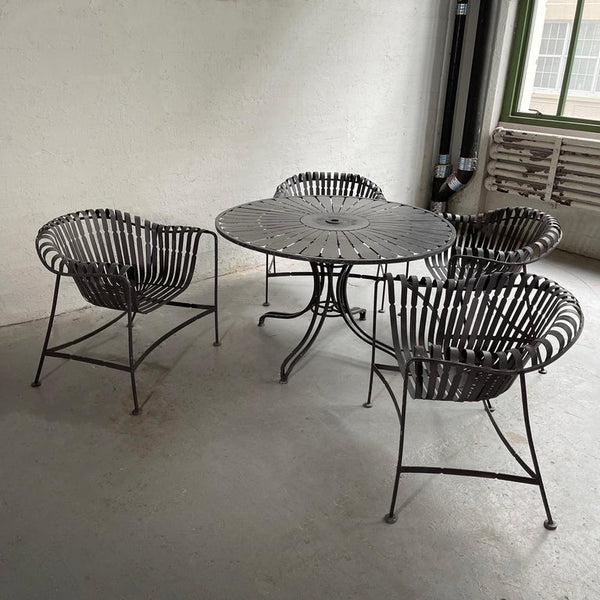 Mid century modern wrought iron patio furniture store