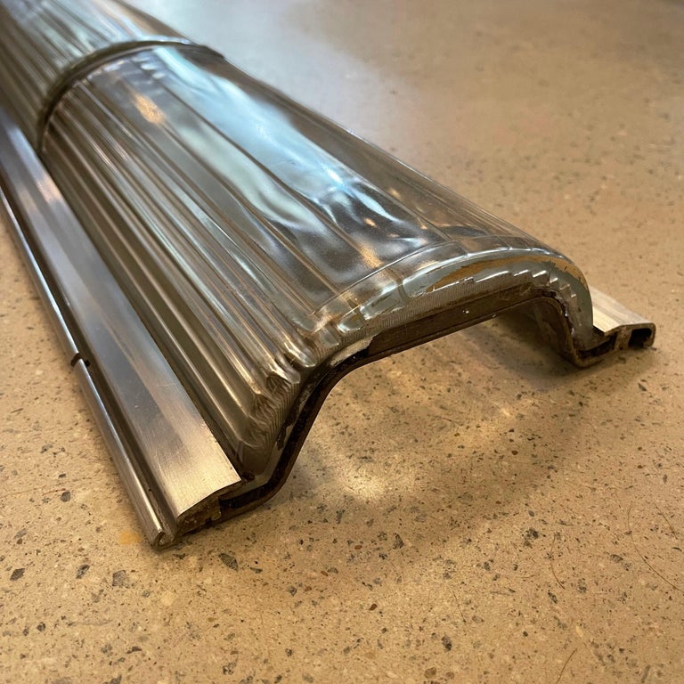 Art Deco Aluminum And Pyrex Glass Subway Light Covers – cityFoundry