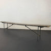 Vintage 1940s Long Industrial US Navy Folding Nautical Campaign Bench ...
