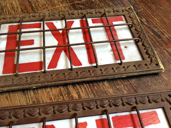 Vintage Exit Signs – cityFoundry