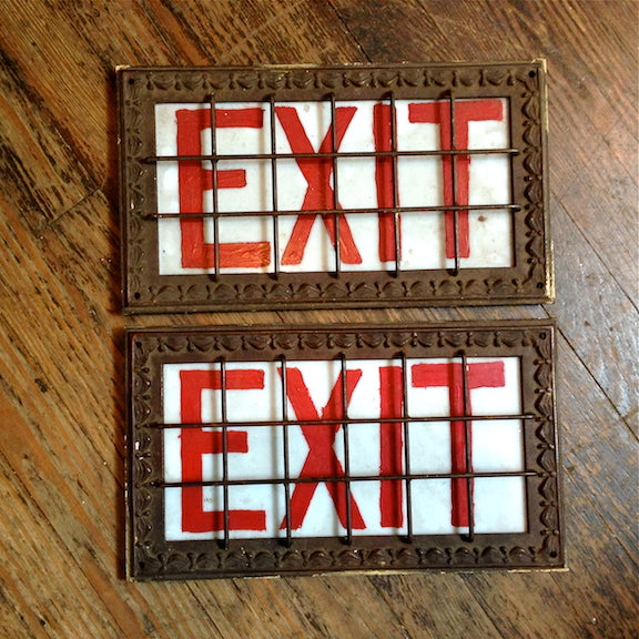 Vintage Exit Signs – cityFoundry