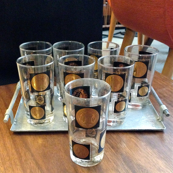 Coin Motif Drinking Glasses – cityFoundry