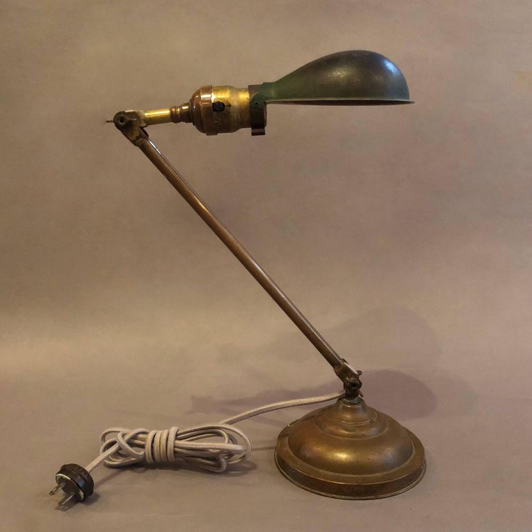 Vintage Industrial Brass Faeries Desk Lamp – cityFoundry