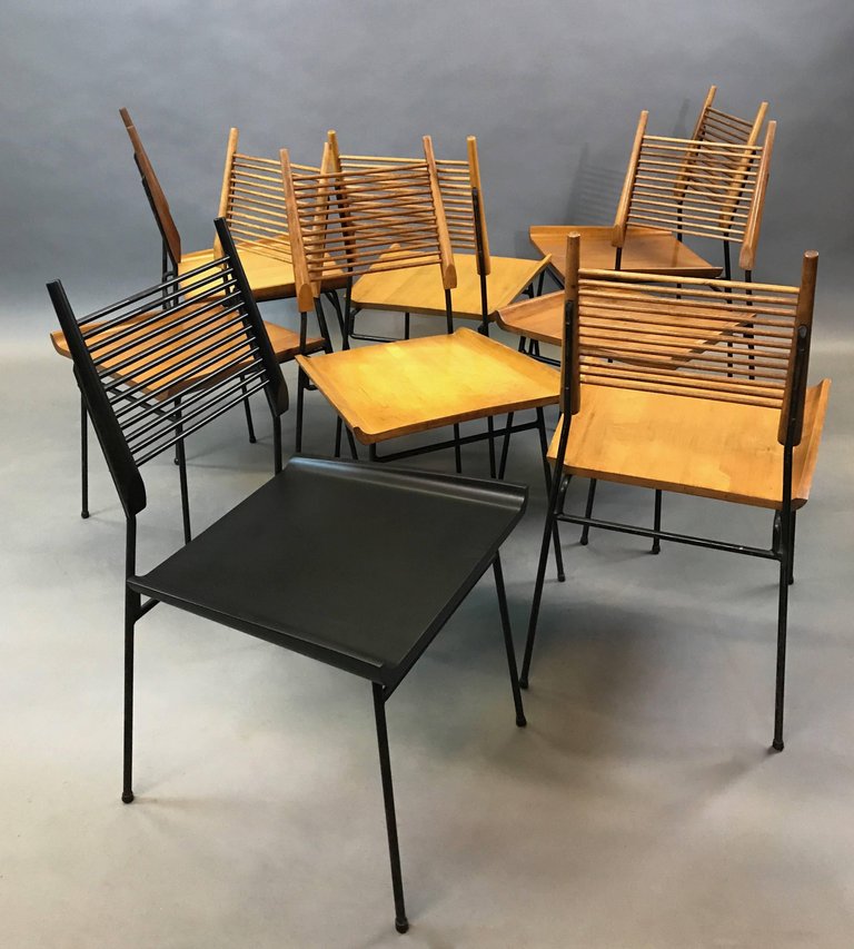 Vintage Mid-Century Modern Paul McCobb Shovel Chairs Winchendon ...