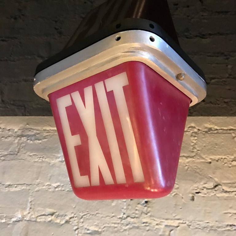 Vintage Flush Mount Exit Light Sign – cityFoundry