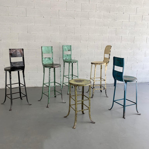 Industrial Painted Steel Shop Stools – cityFoundry