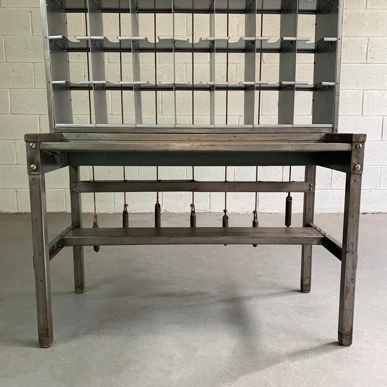 Vintage Industrial Steel Mail Letter Sorter Unit – cityFoundry