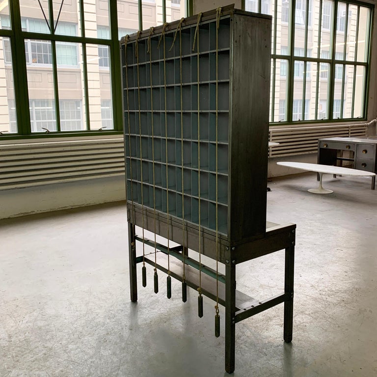 Vintage Industrial Steel Mail Letter Sorter Unit – cityFoundry