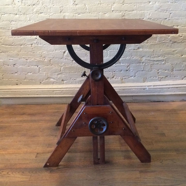 Vintage Small Maple Wood Drafting Table – cityFoundry