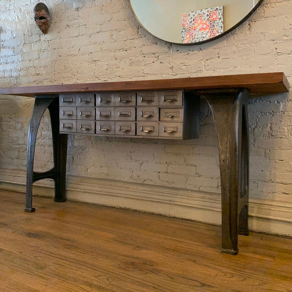 Custom Industrial Console Work Table – cityFoundry
