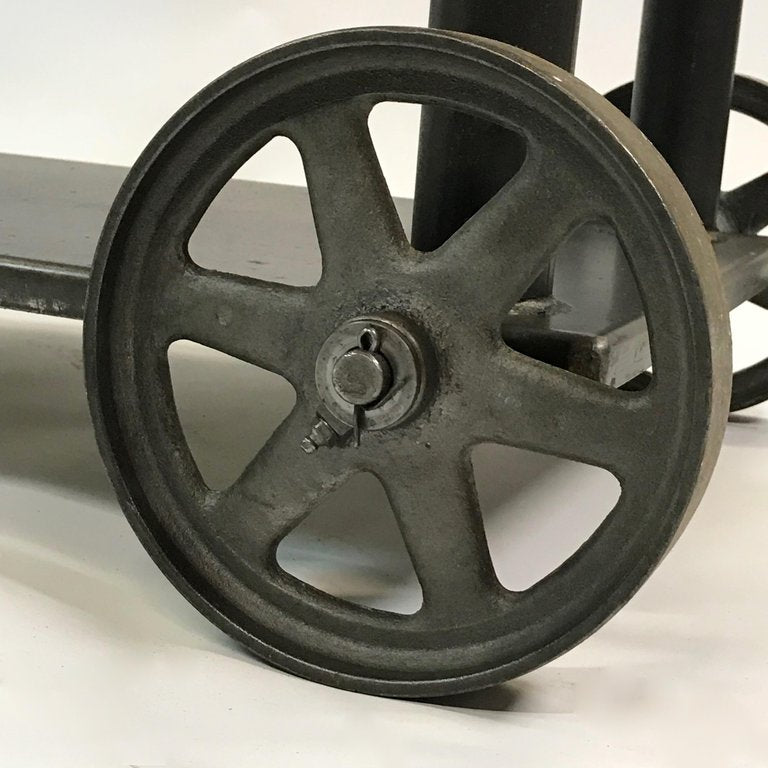 Vintage Industrial Cast Iron Factory Table Cart – cityFoundry