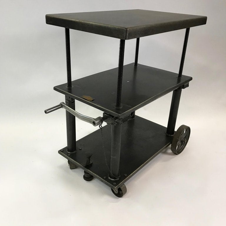 Vintage Industrial Cast Iron Factory Table Cart – cityFoundry