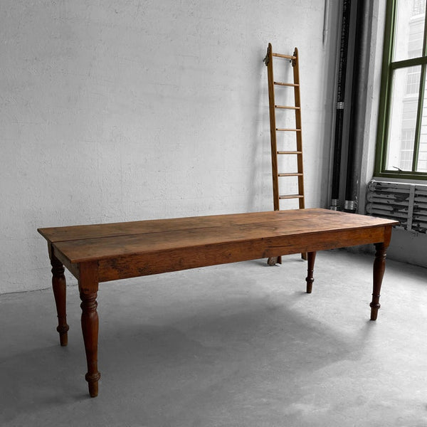 Antique Rustic English Walnut Farm Table – cityFoundry