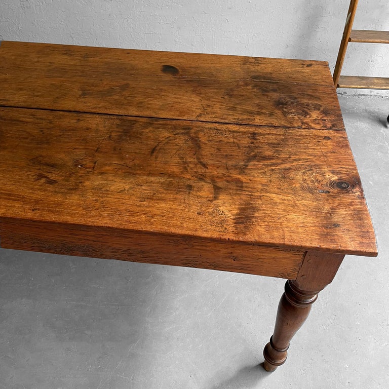Antique Rustic English Walnut Farm Table – cityFoundry