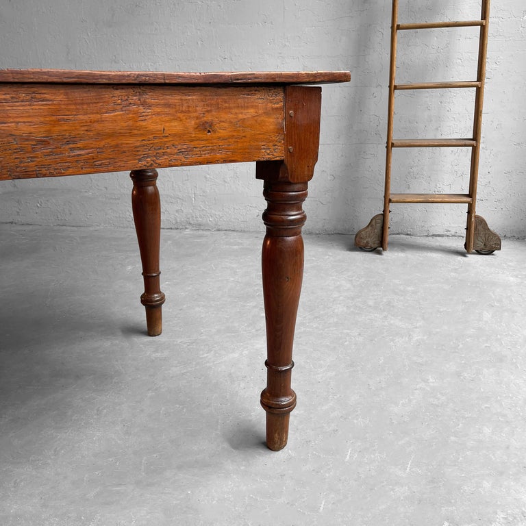Antique Rustic English Walnut Farm Table – cityFoundry
