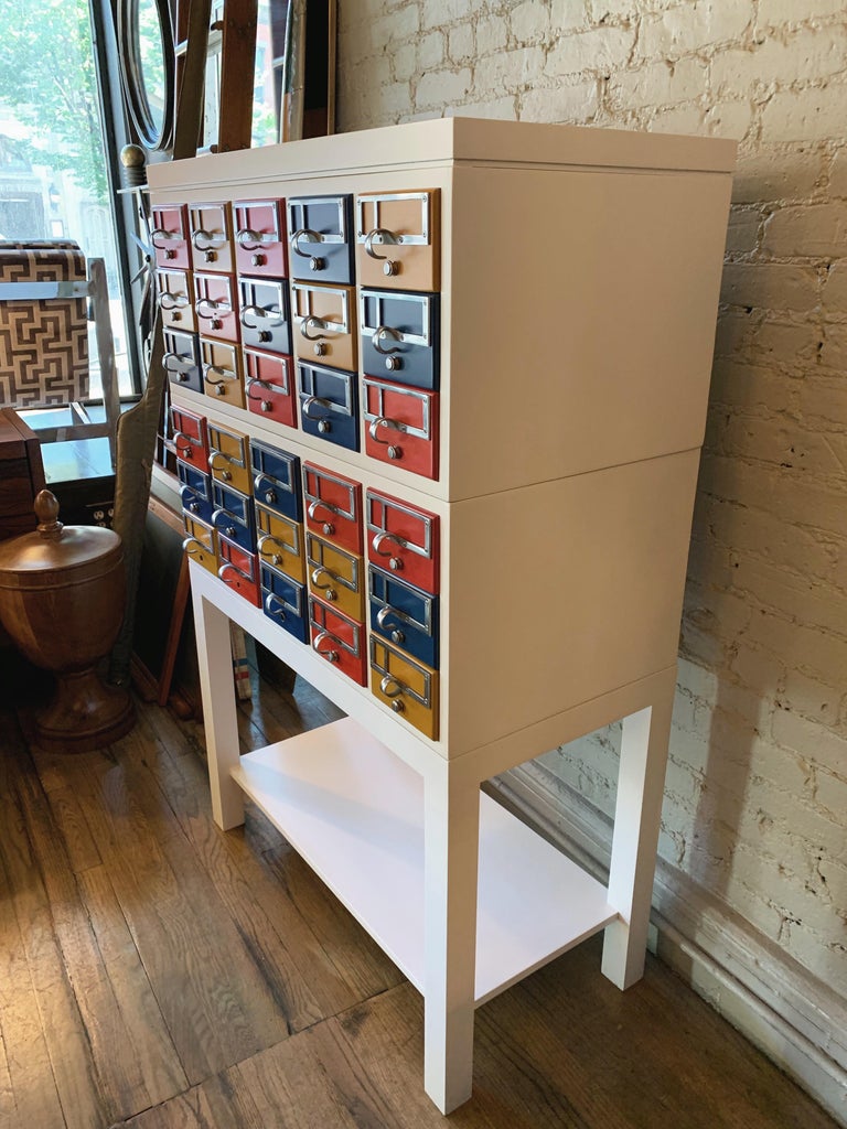 Custom Color Block Modular Library Card Catalog Cabinet – cityFoundry