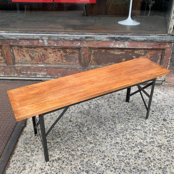 Industrial Maple Angle Iron Bench – cityFoundry