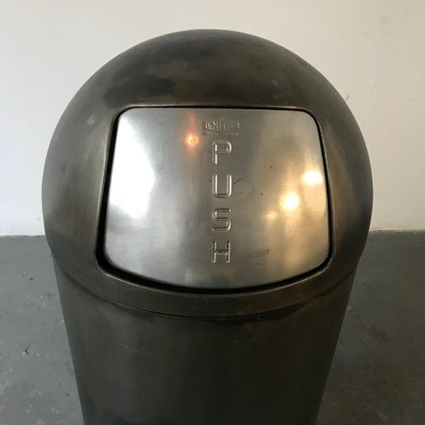 Vintage Industrial Steel Bullet Trash Can – cityFoundry