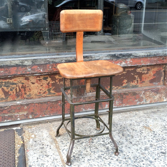 Vintage Industrial Machinist Stool – cityFoundry