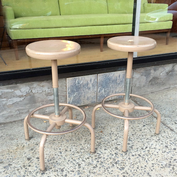 Vintage Painted Metal Stools – cityFoundry