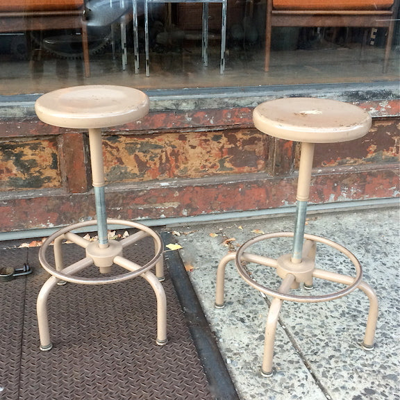 Vintage Painted Metal Stools – cityFoundry