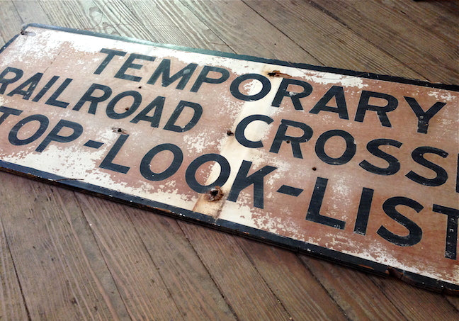 Vintage railroad sign – cityFoundry