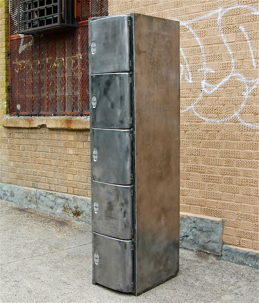 Vintage Industrial Brushed Steel Brunswick Bowling Locker – cityFoundry