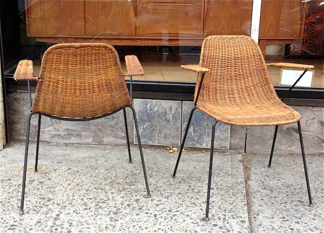 Vintage Arthur Umanoff Rattan Armchairs – cityFoundry