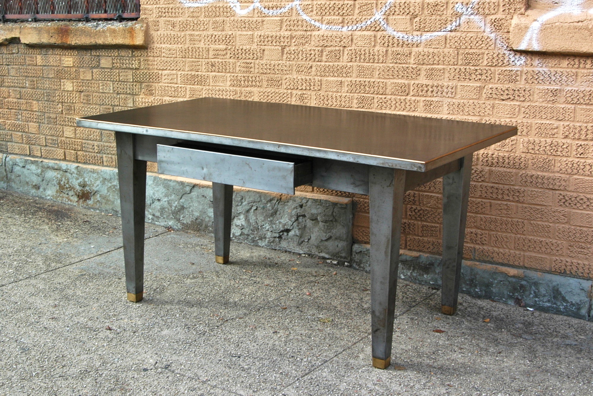 Brushed Steel Police Station Desk – cityFoundry