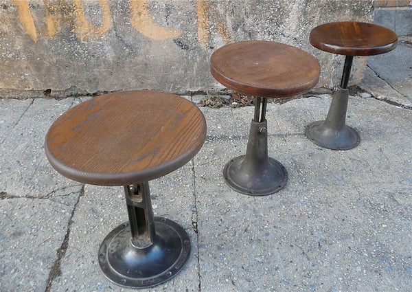 Antique cast iron factory Stools – cityFoundry