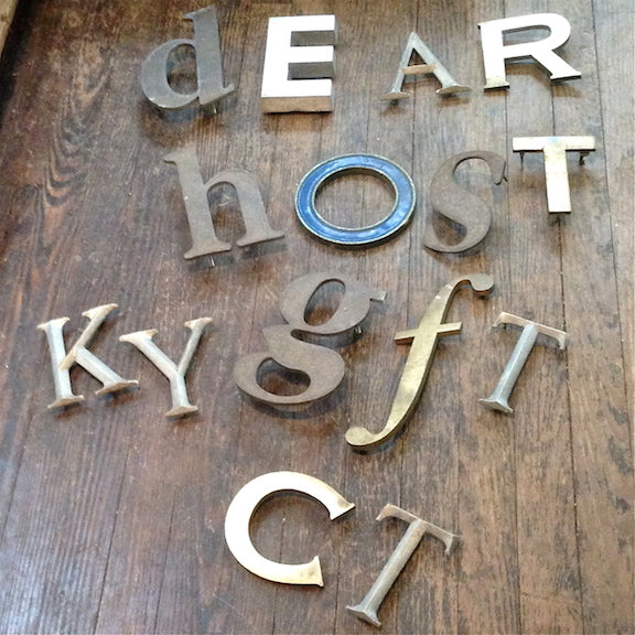 vintage metal letters – cityFoundry